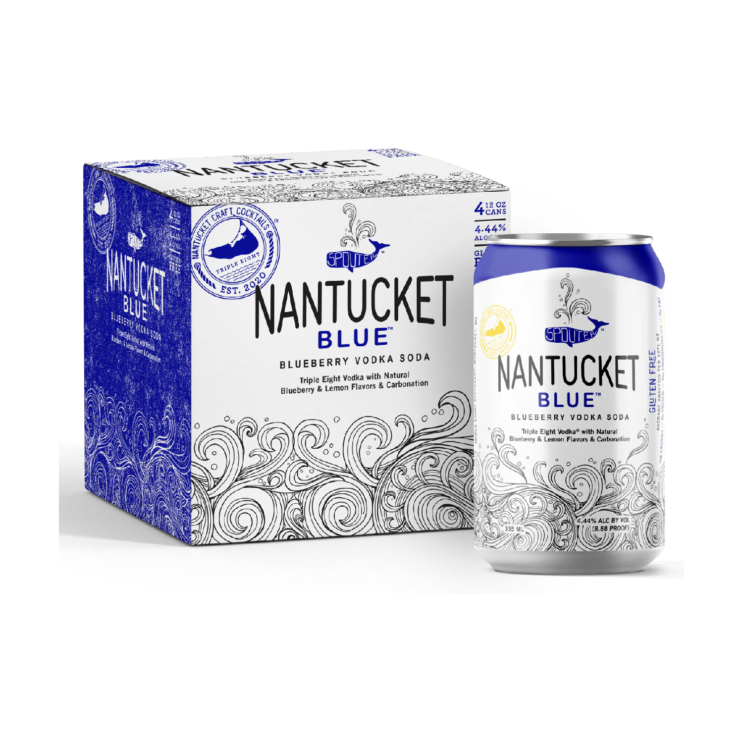 Nantucket Blue - Blueberry Vodka Soda - 8pack Can – cisco888nv